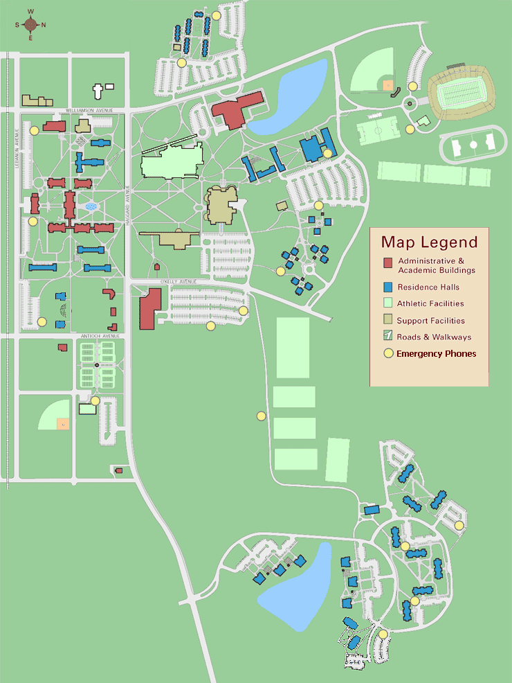 Elon Campus Map