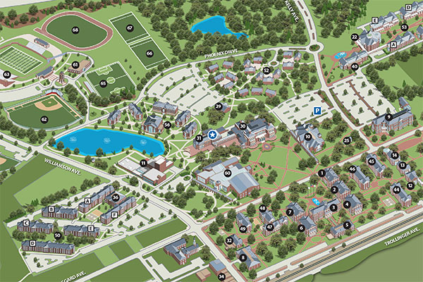 Elon University - Campus Maps
